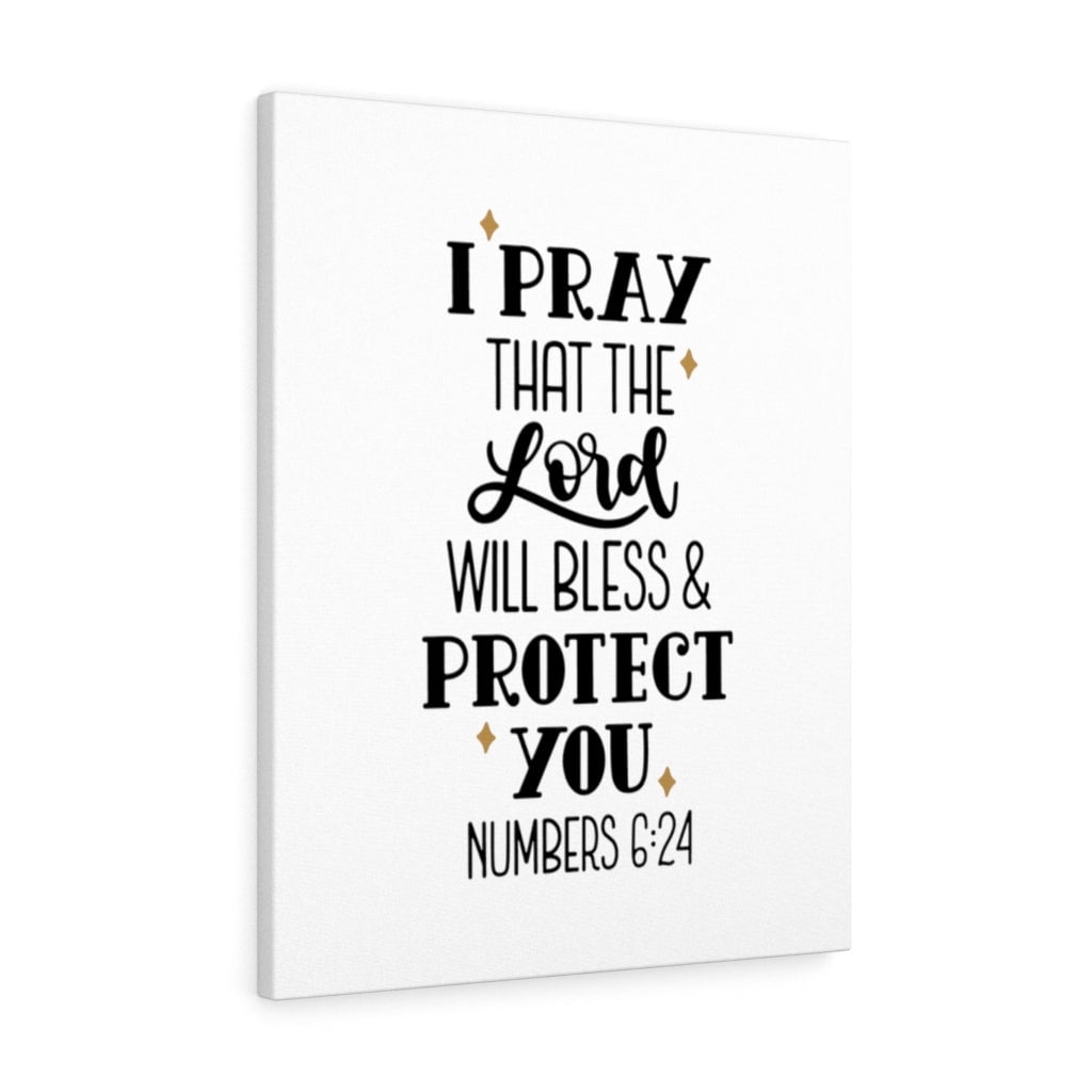 Scripture Walls Bless & Protect Numbers 6:24 Bible Verse Canvas ...
