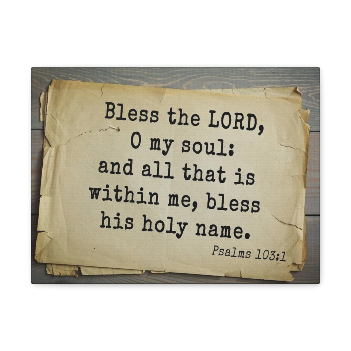 Scripture Walls Psalms 103:1 Bless The Lord Bible Verse Canvas ...