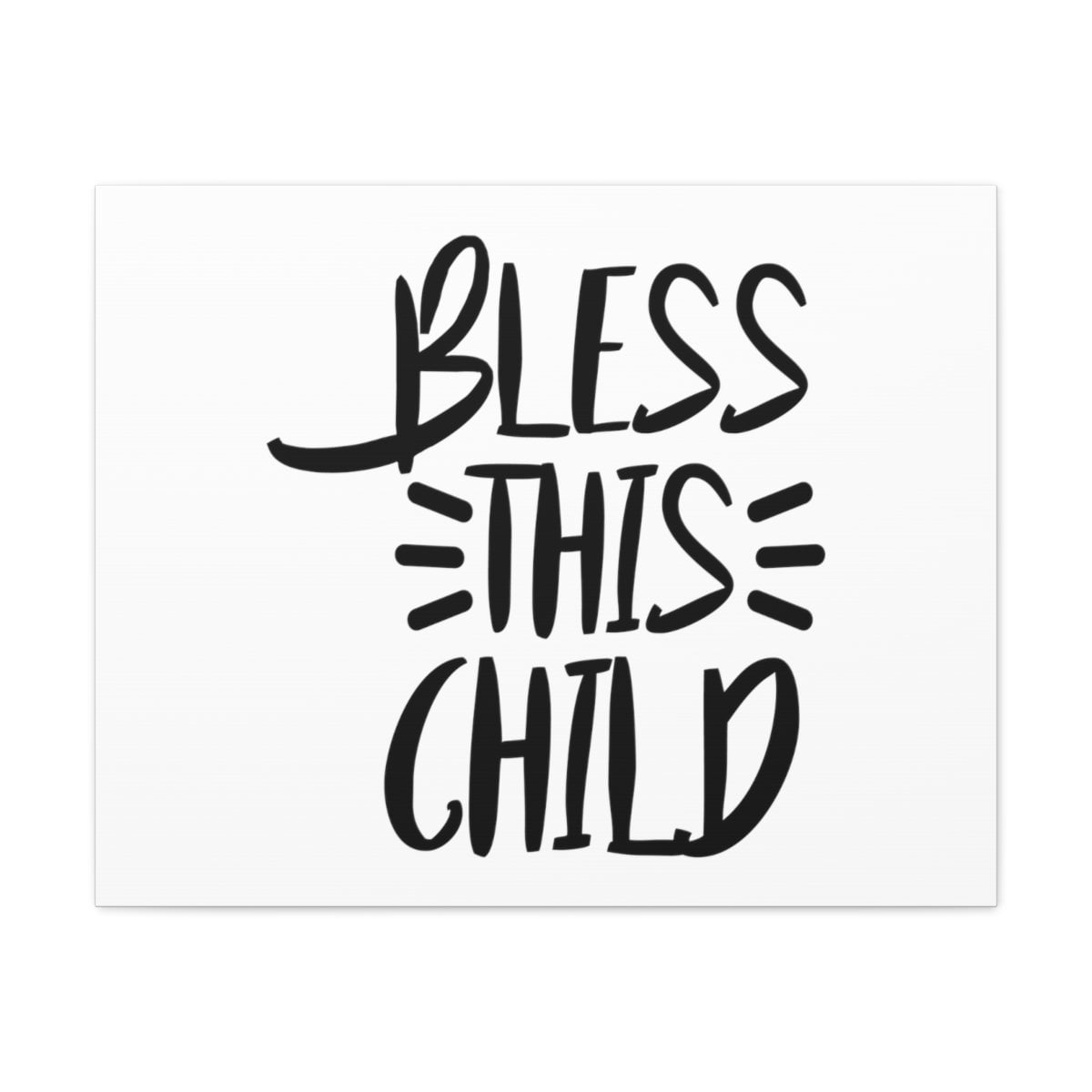 Scripture Walls Bless This Child Luke 18:16 Christian Wall Art Print ...