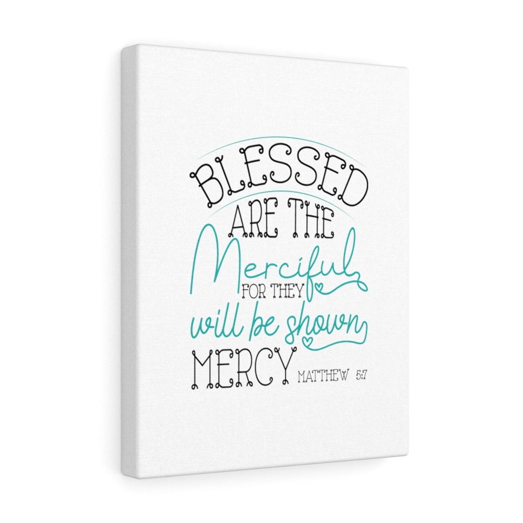 Scripture Walls Blessed Are The Merciful Matthew 5:7 Bible Verse Canvas ...