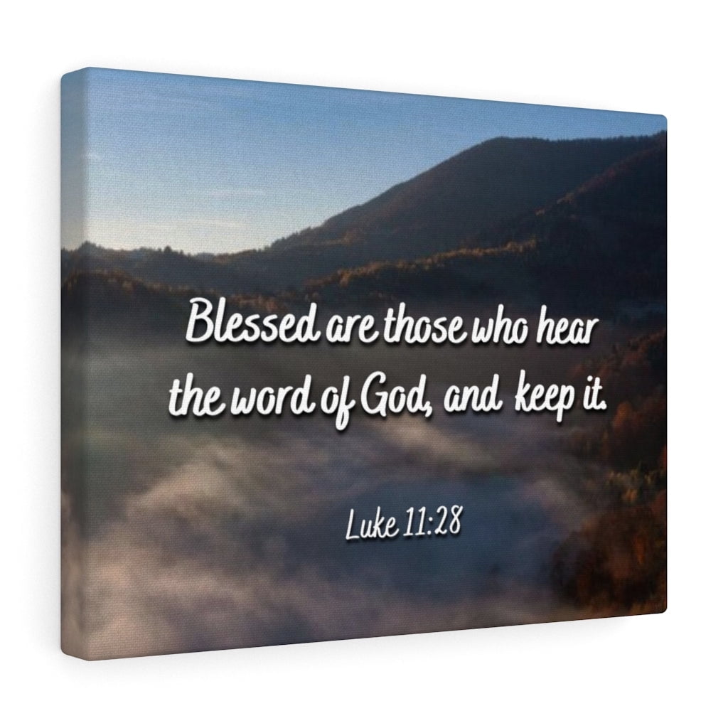 Scripture Walls Blessed Are They Luke 11:28 Bible Verse Canvas ...