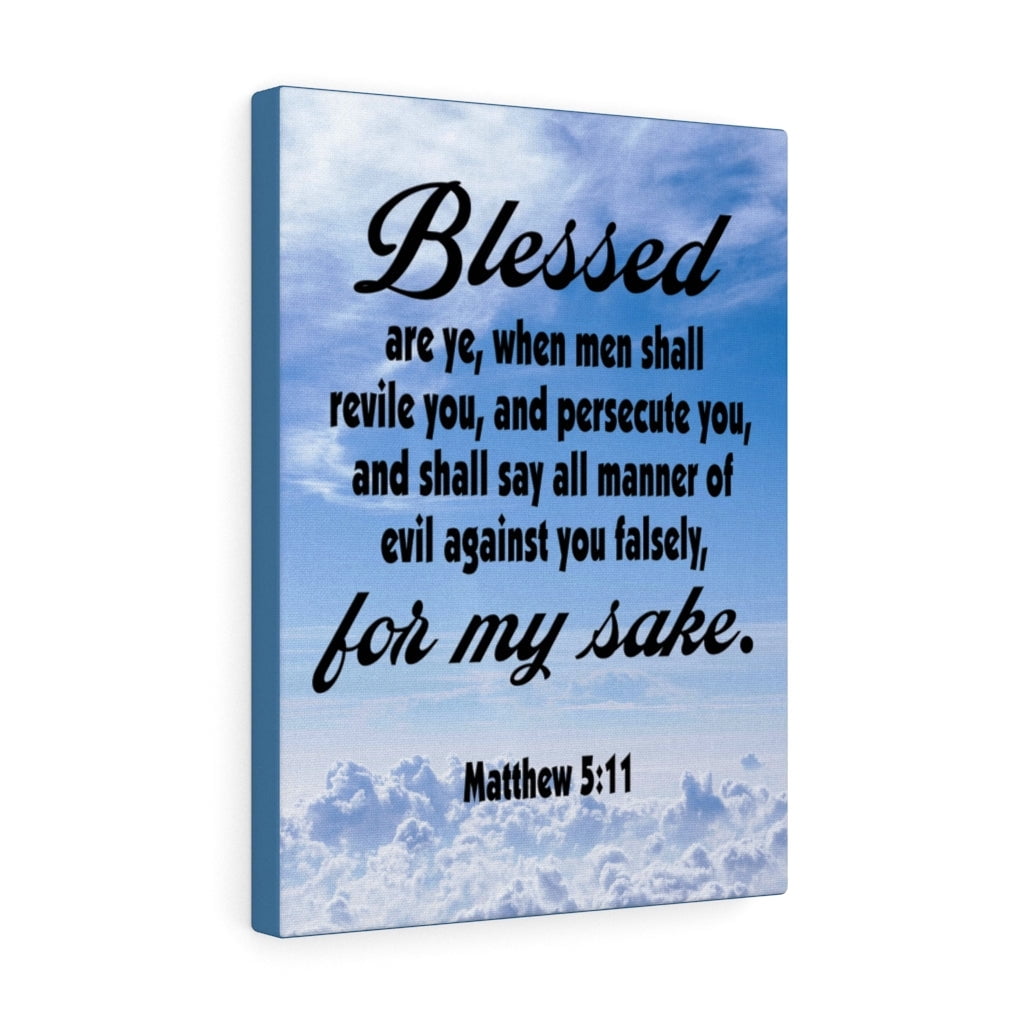 Scripture Walls Blessed For My Sake Matthew 5:11Bible Verse Canvas ...