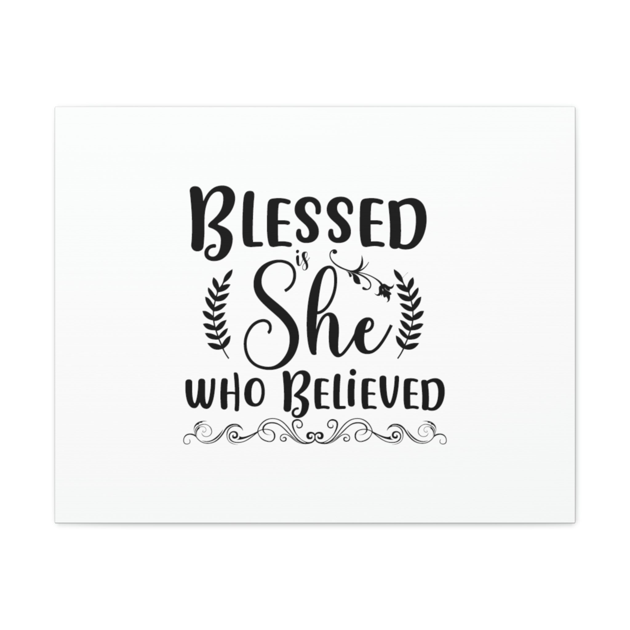 Scripture Walls Blessed She Who Believed Luke 1:45 Leaves Christian ...
