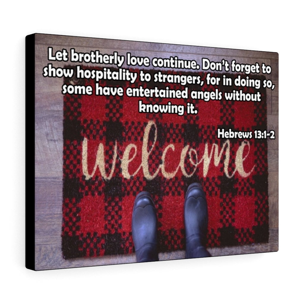 Scripture Walls Brotherly Love Hebrews 13:1-2 Bible Verse Canvas ...