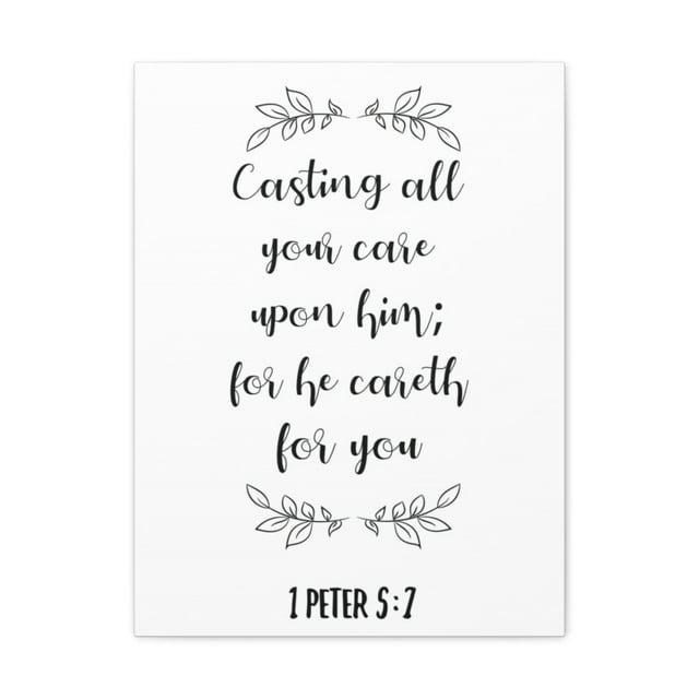 Scripture Walls Casting All Your CAre 1 Peter 5:7 Christian Wall Art ...