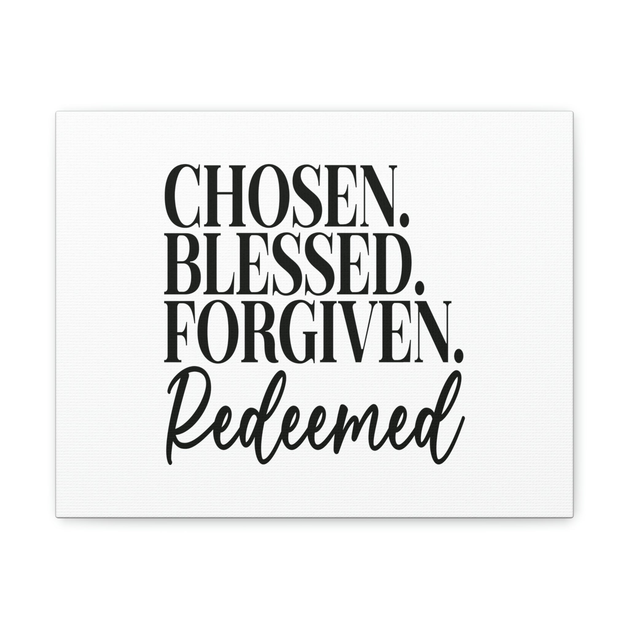 Scripture Walls Chosen, Blessed, Forgiven Ephesians 1:7 Christian Wall ...