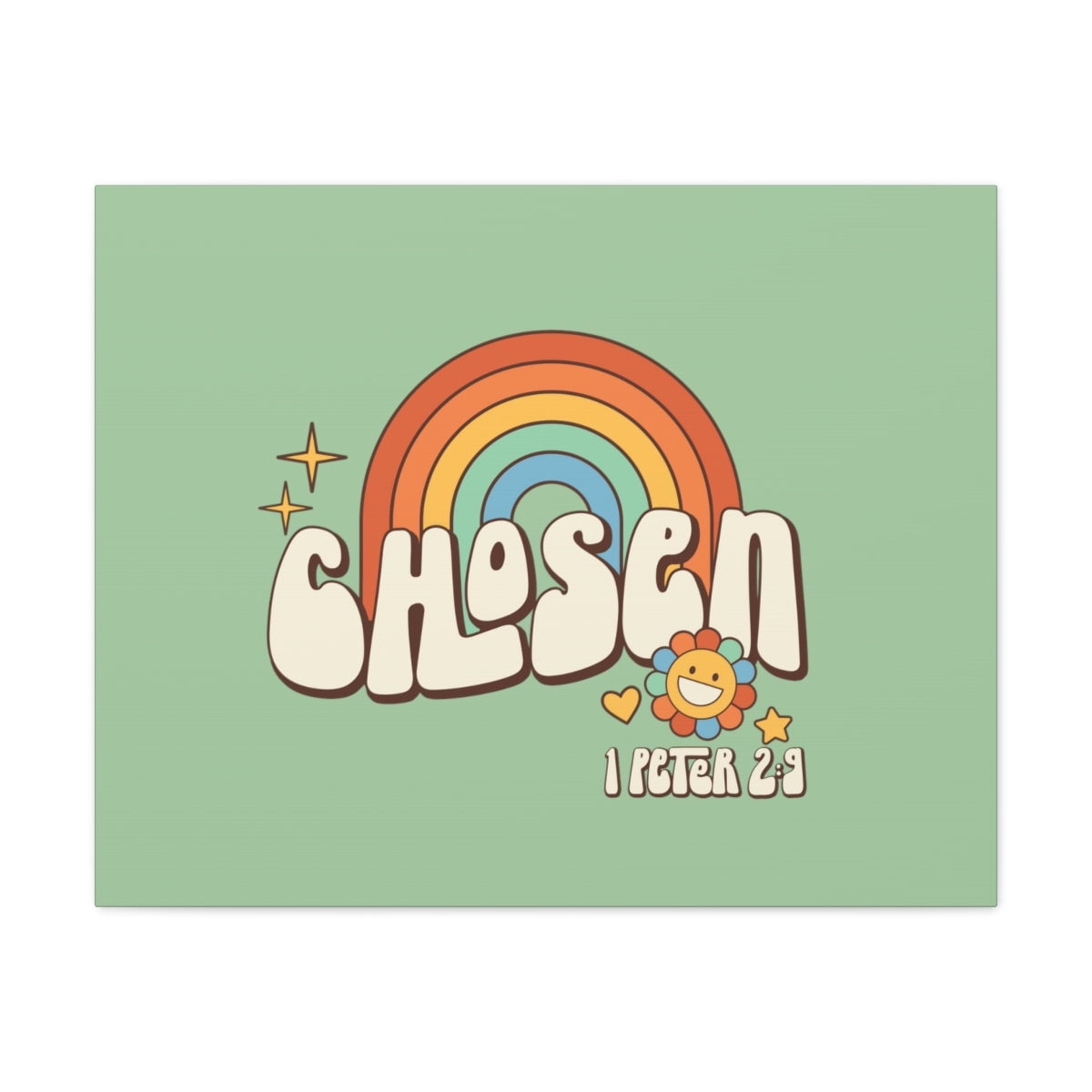 Scripture Walls Chosen Rainbow 1 Peter 2:9 Bible Verse Canvas Christian ...