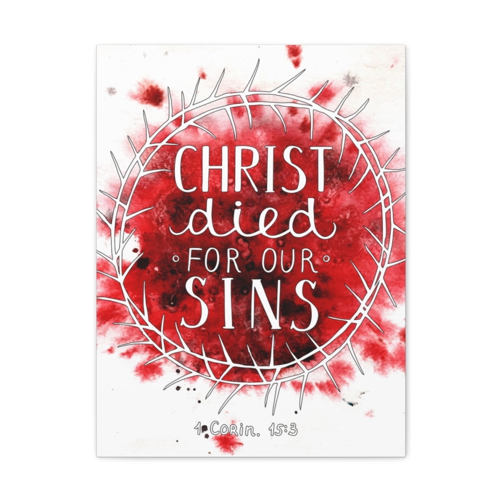 Scripture Walls Christ Died For Our Sins 1 Corinthians 15:3 Bible Verse ...