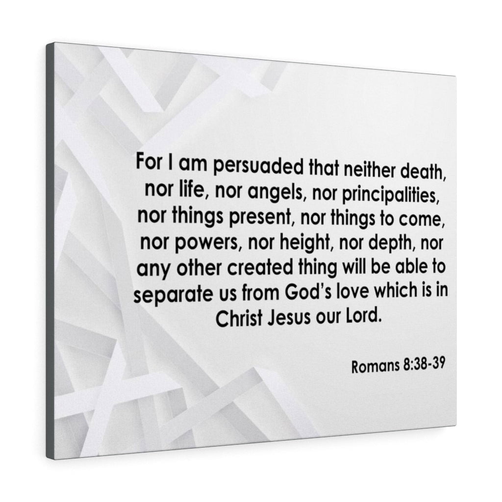 Scripture Walls Christ Jesus Our Lord Romans 8:38-39 Bible Verse Canvas ...