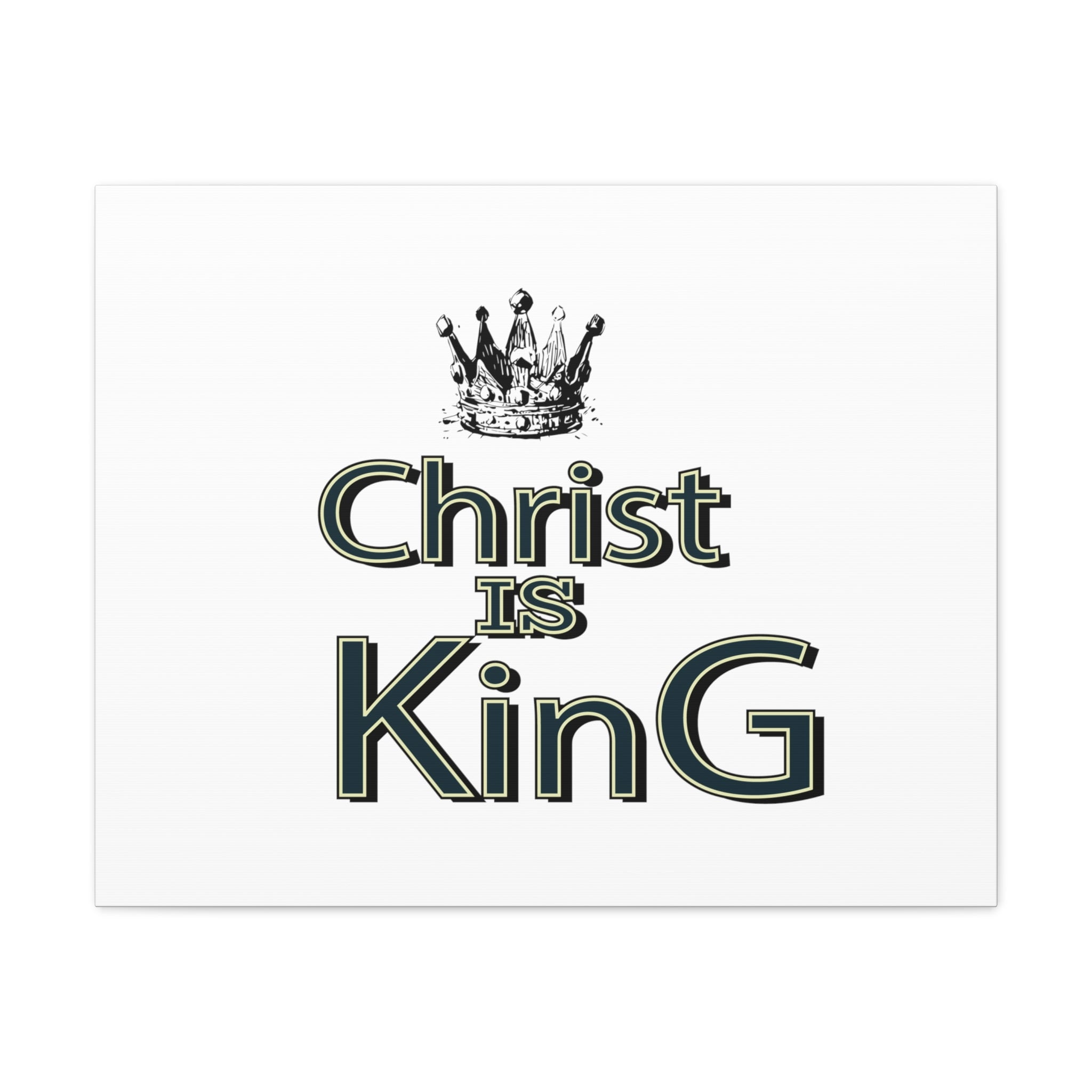 Scripture Walls Christ is King Bible Verse Canvas Christian Wall Art ...