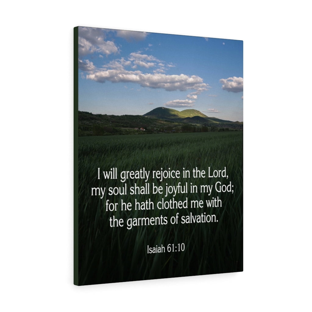 Scripture Walls Isaiah 61:10 Clothed in Salvation Bible Verse Canvas ...