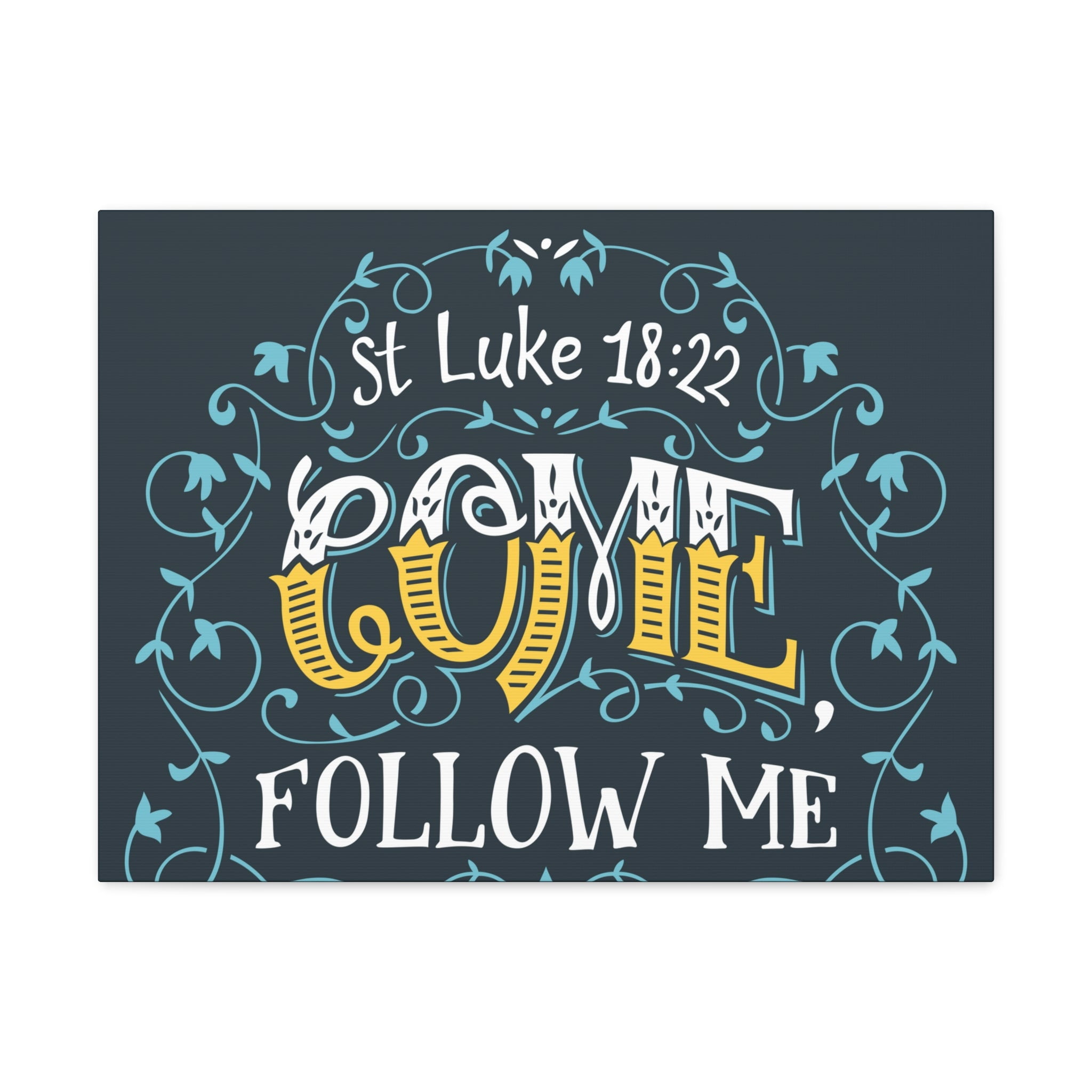Scripture Walls Come Follow Me Luke 18:22 Christian Wall Art Bible ...