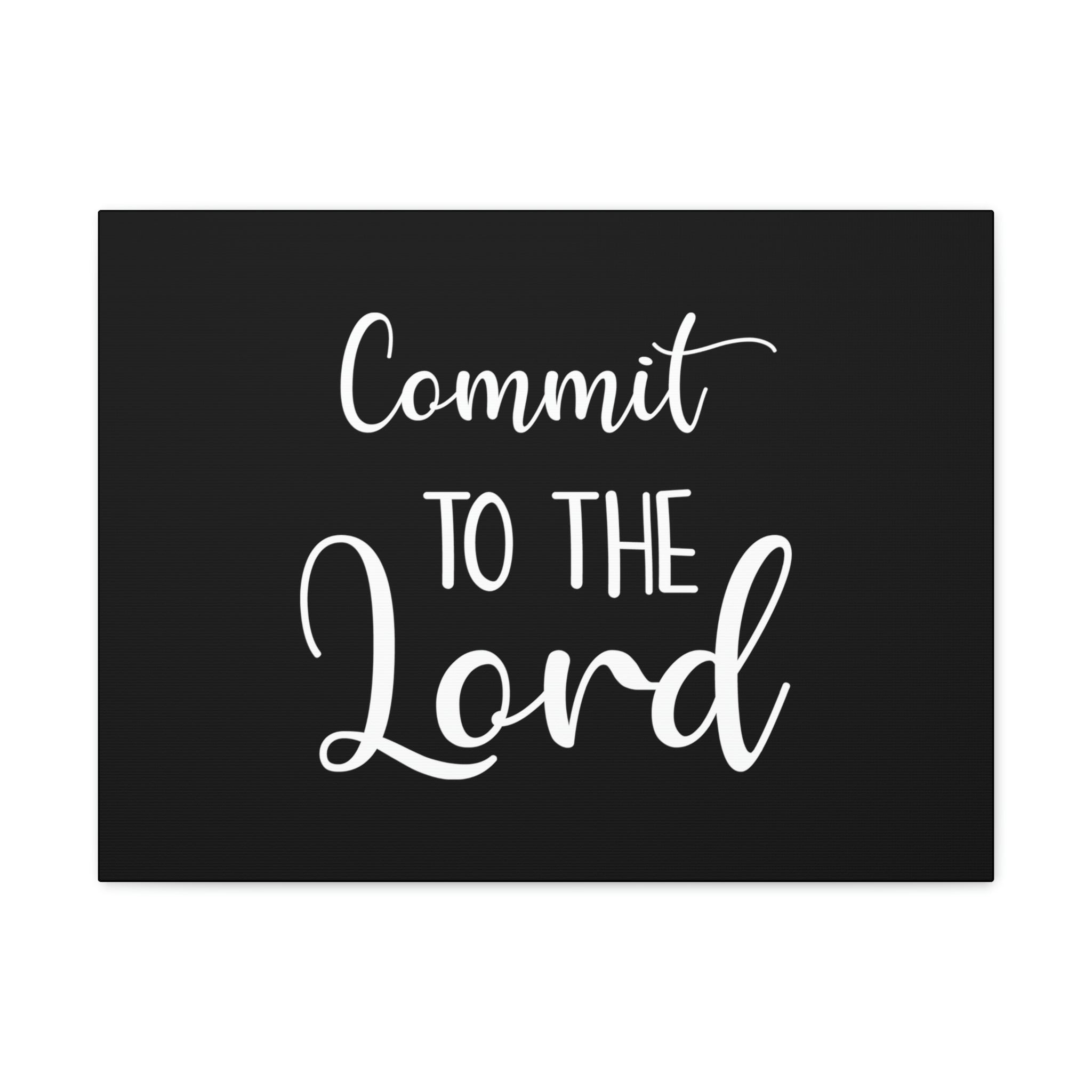 Scripture Walls Commit To The Lord Proverbs 16:3 Black Christian Wall ...