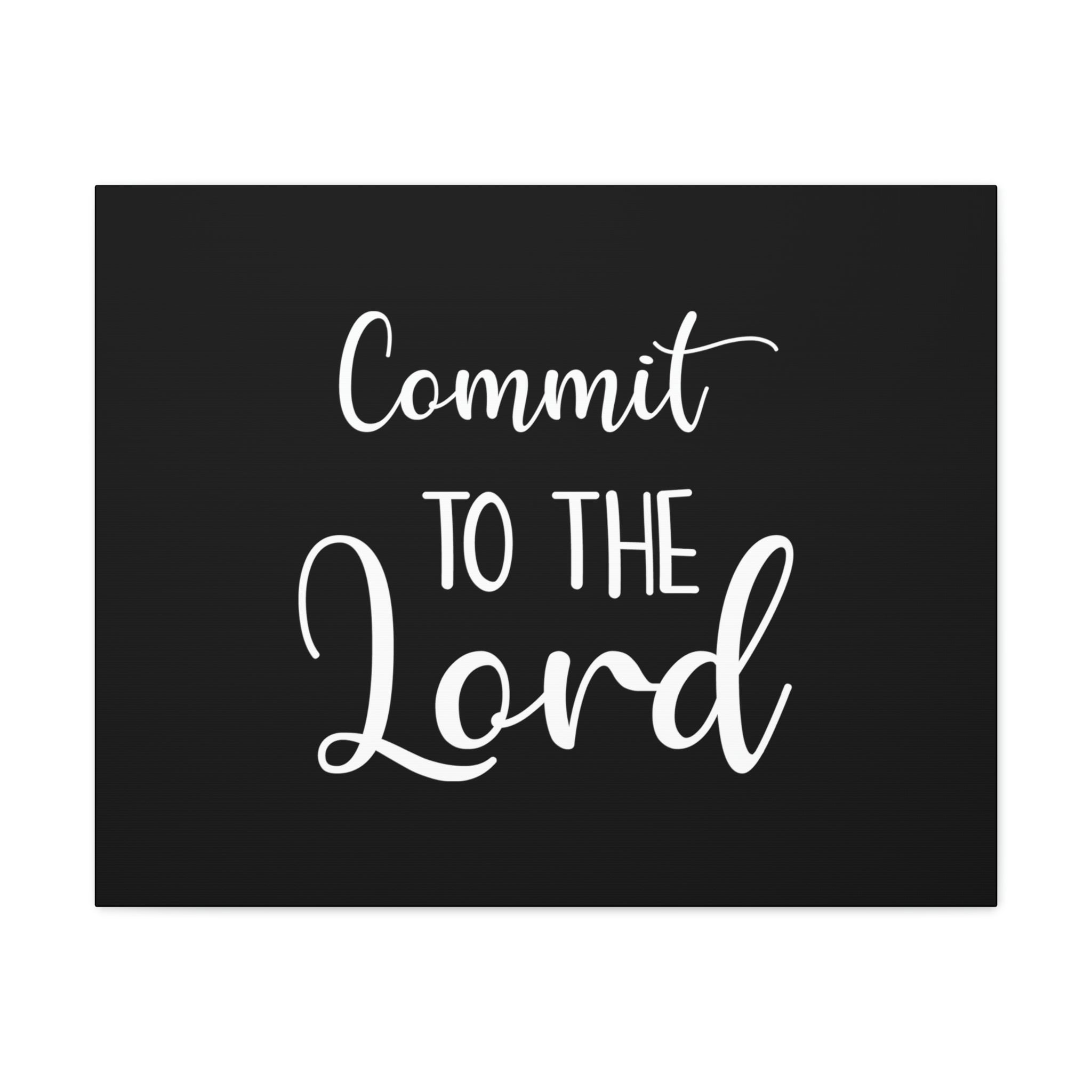 Scripture Walls Commit To The Lord Proverbs 16:3 Black Christian Wall ...