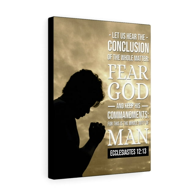 Scripture Walls Conclusion Ecclesiastes 12:13 Bible Verse Canvas ...