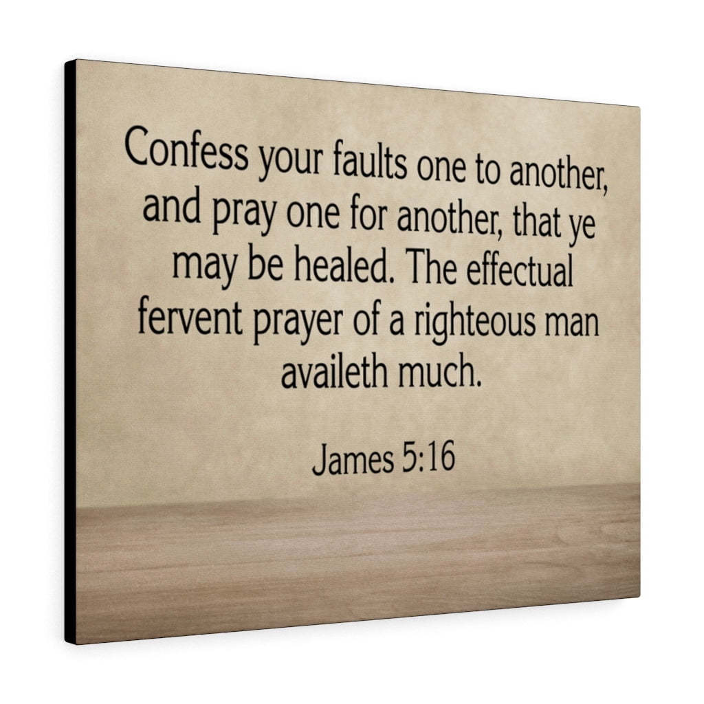 Scripture Walls Confess Your Faults James 5:16 Wall Art Christian Home ...