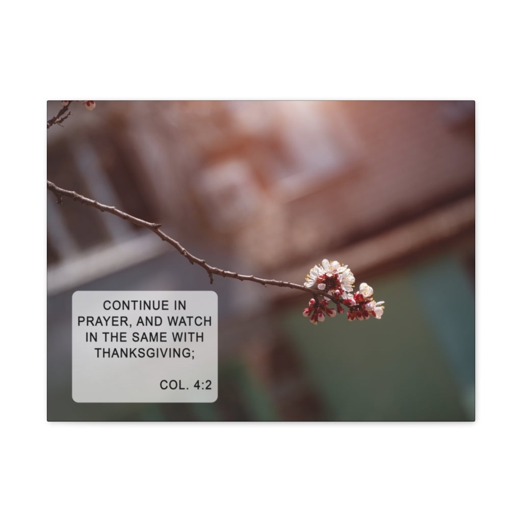 Scripture Walls Continue In Prayer Col 4:2 Bible Verse Canvas Christian ...
