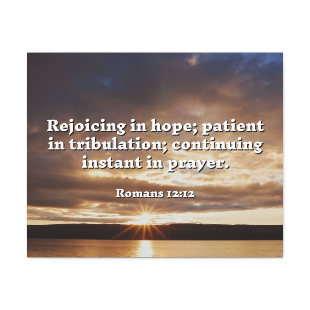 Scripture Walls Continuing Instant In Prayer Romanss 12:12 Bible Verse ...