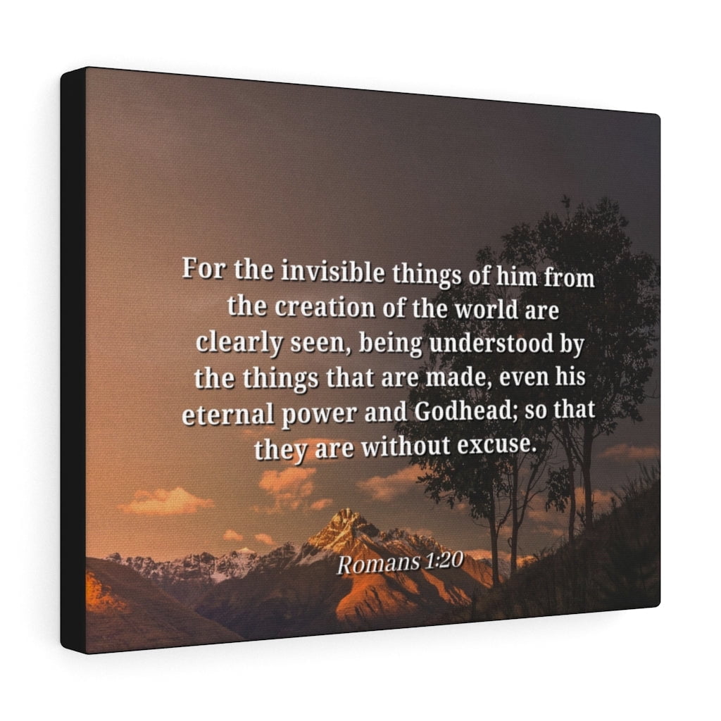 Scripture Walls Creation Of The World Romans 1:20 Bible Verse Canvas ...