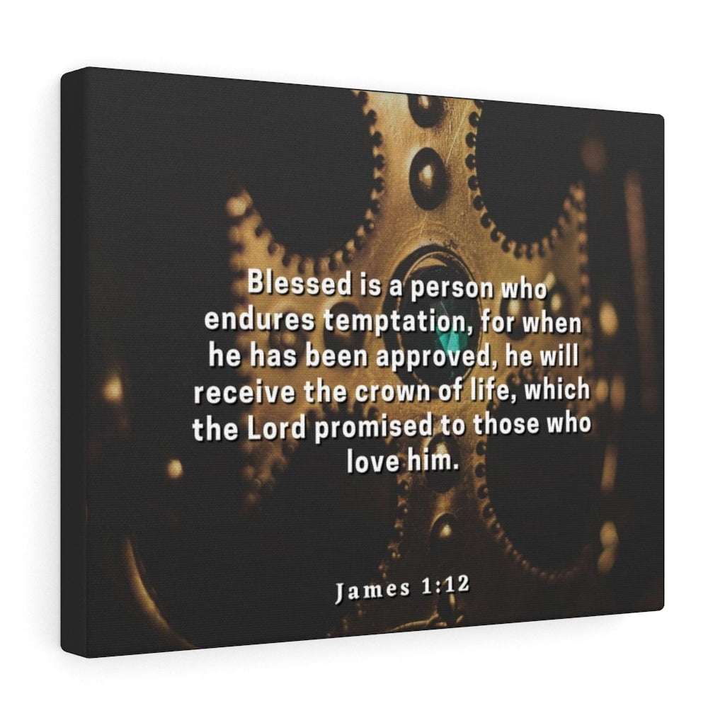 Scripture Walls Crown Of Life James 1:12 Bible Verse Canvas Christian ...