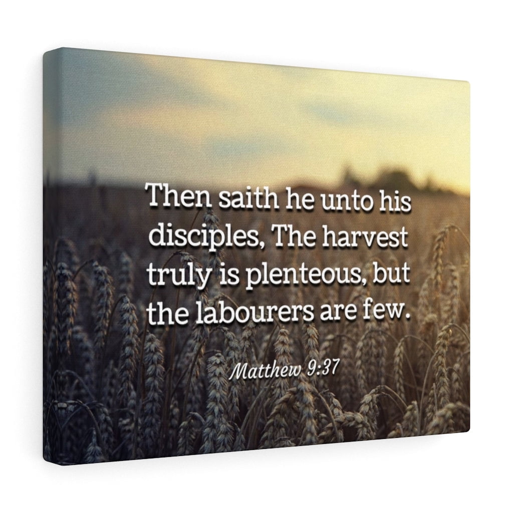 Scripture Walls Disciples Matthew 9:37 Bible Verse Canvas Christian ...