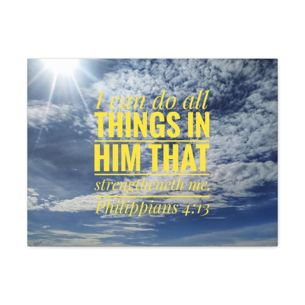 Scripture Walls Do All Things Philippians 4:13 Clouds Bible Verse ...