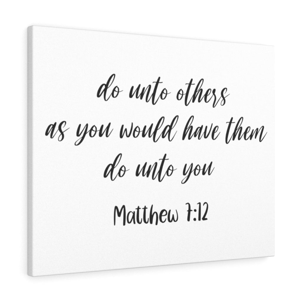 Scripture Walls Do Unto Others Matthew 7:12 Bible Verse Canvas ...
