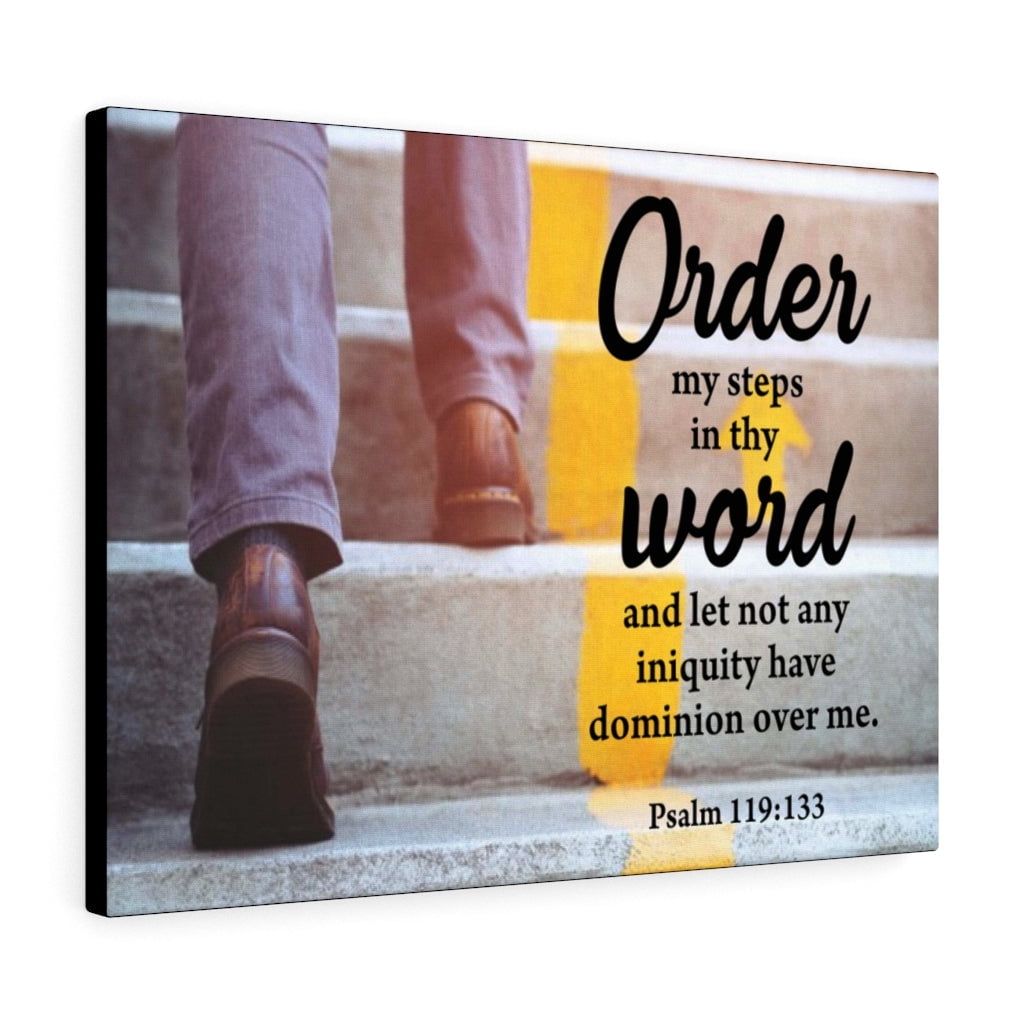 Scripture Walls Psalm 119:133 Dominion Over Me Bible Verse Canvas ...
