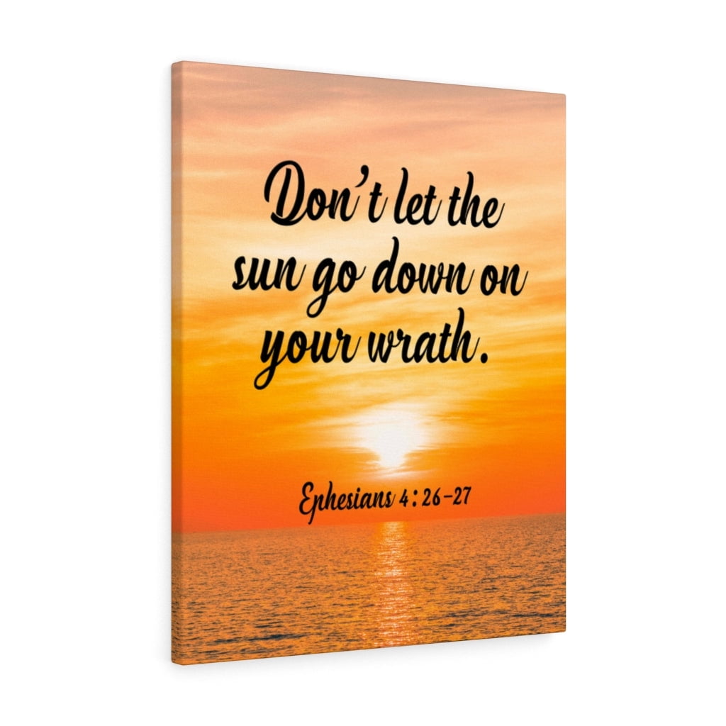 Scripture Walls Don't Let The Sun Go Down Ephesians 4:26-27 Bible Verse ...