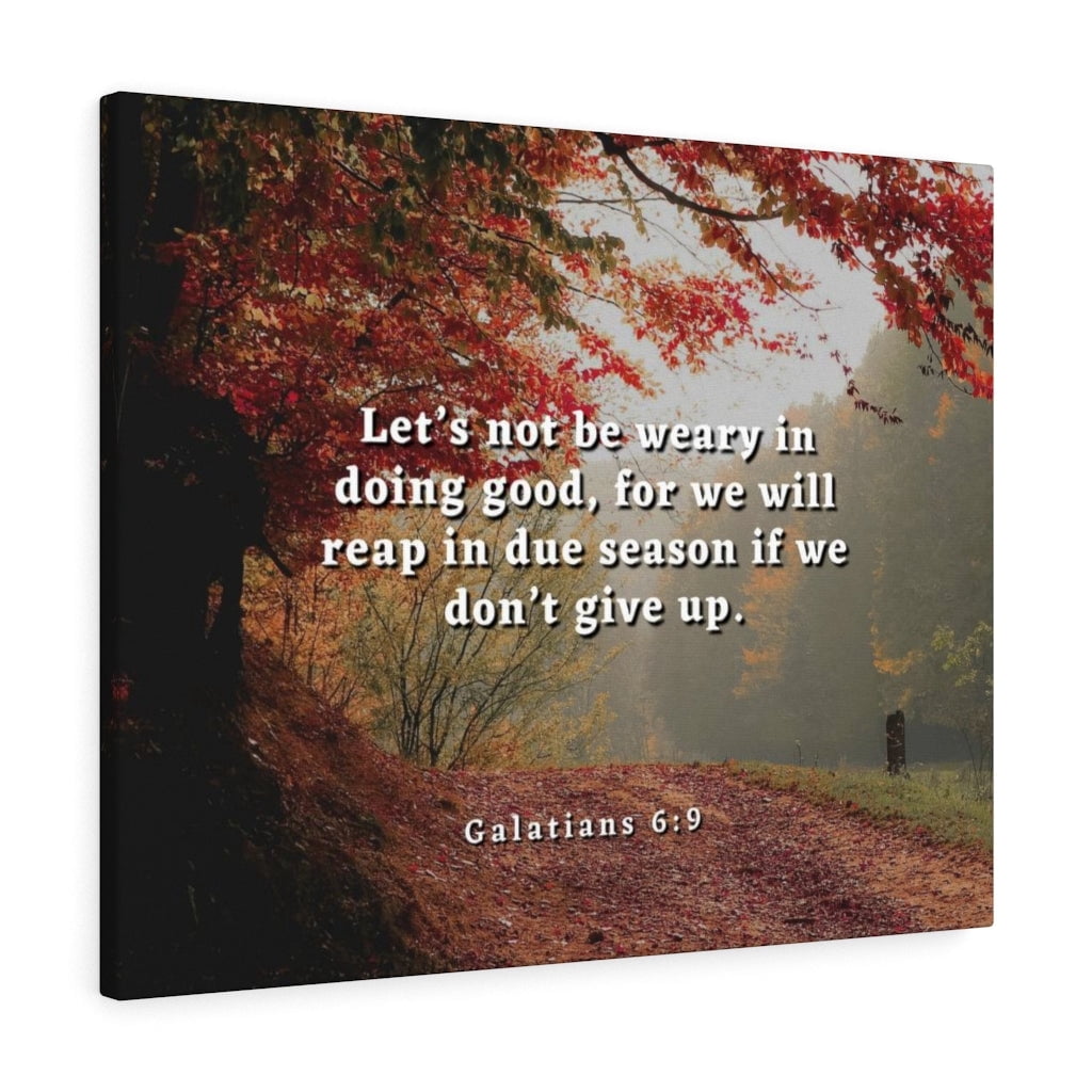 Scripture Walls Due Season Galatians 6:9 Bible Verse Canvas Christian ...
