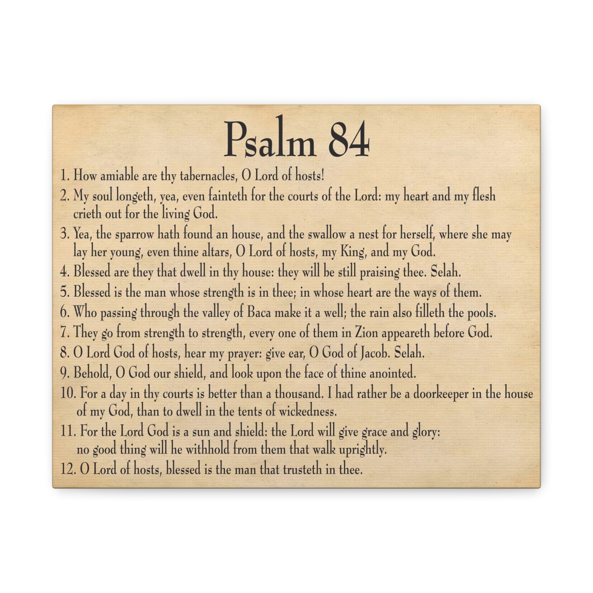 Scripture Walls Dwelling In God's Presence Psalm 84:4 Christian Wall ...