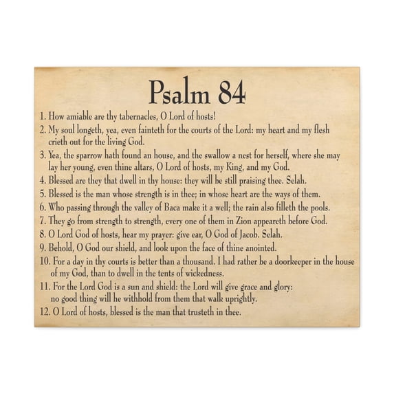 Scripture Walls Psalm 84 Dwelling In God's Presence Bible Chapter ...