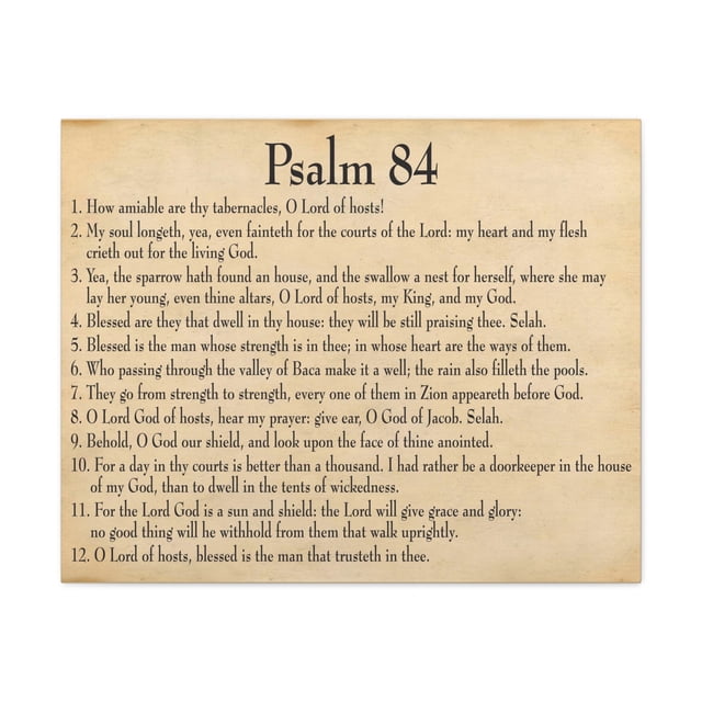 Scripture Walls Dwelling In God's Presence Psalm 84:4 Christian Wall ...