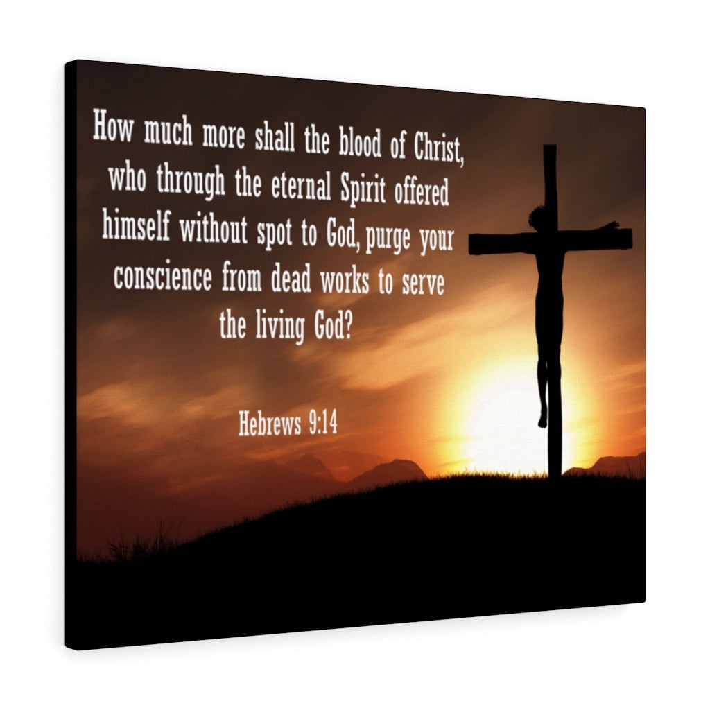 Scripture Walls Eternal Spirit Hebrews 9:14 Bible Verse Canvas ...