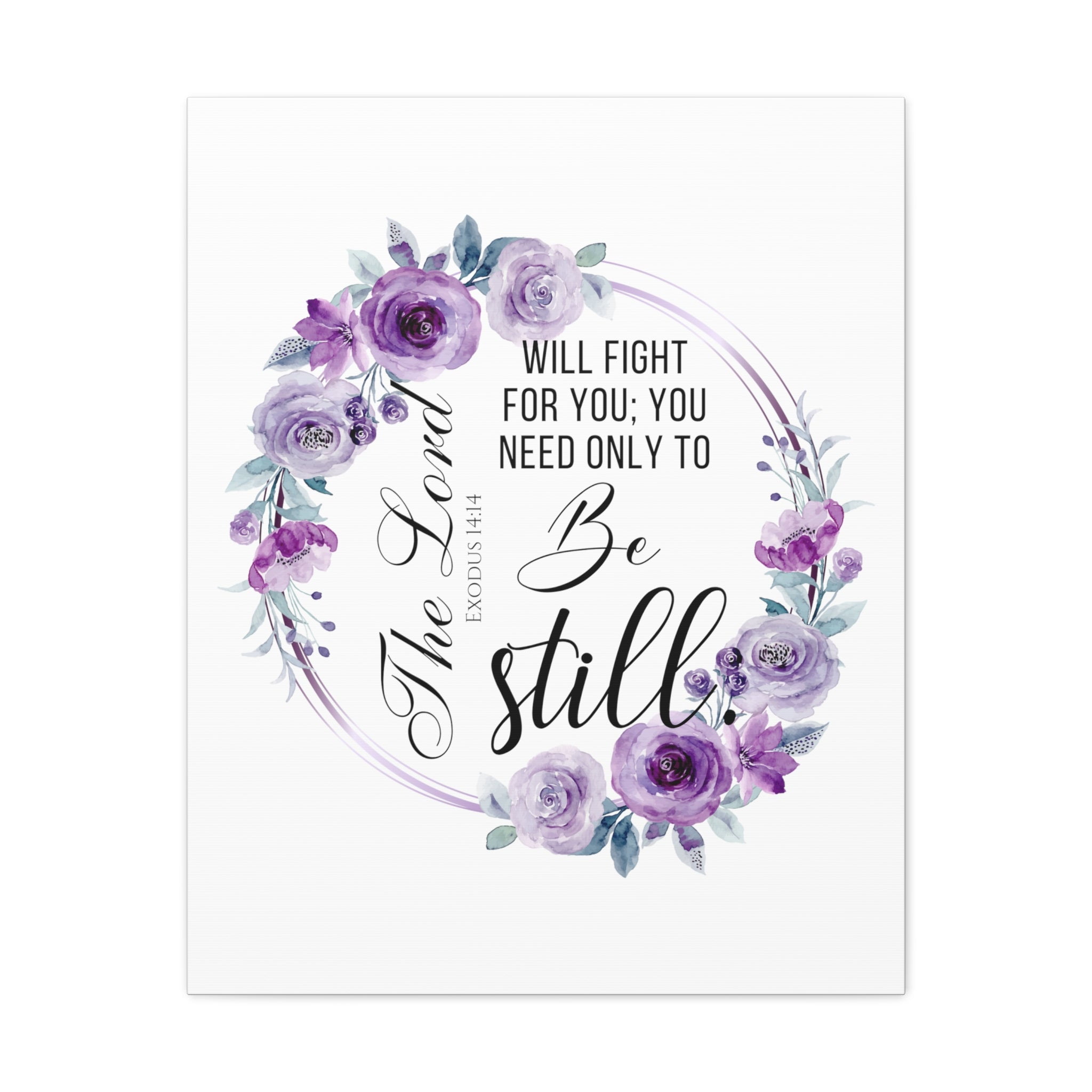 Scripture Walls Exodus 14:14 Be Still Bible Verse Canvas Christian Wall ...