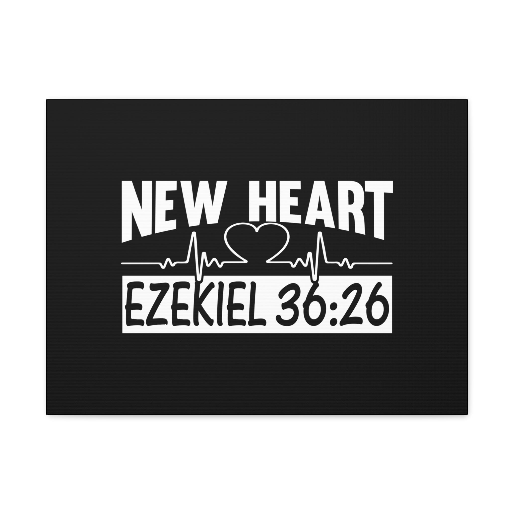 Scripture Walls Ezekiel 36:26 New Heart Bible Verse Canvas Christian ...