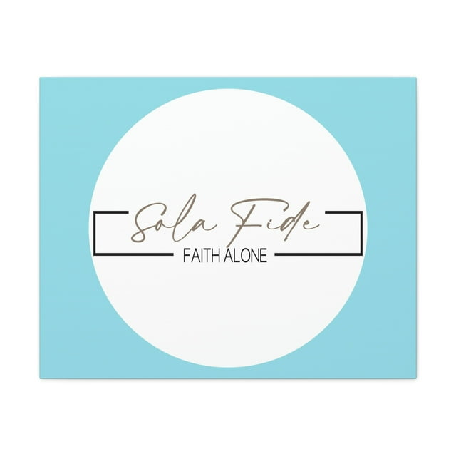 Scripture Walls Faith Alone Matthew 21:22 Sky Blue Bible Canvas ...