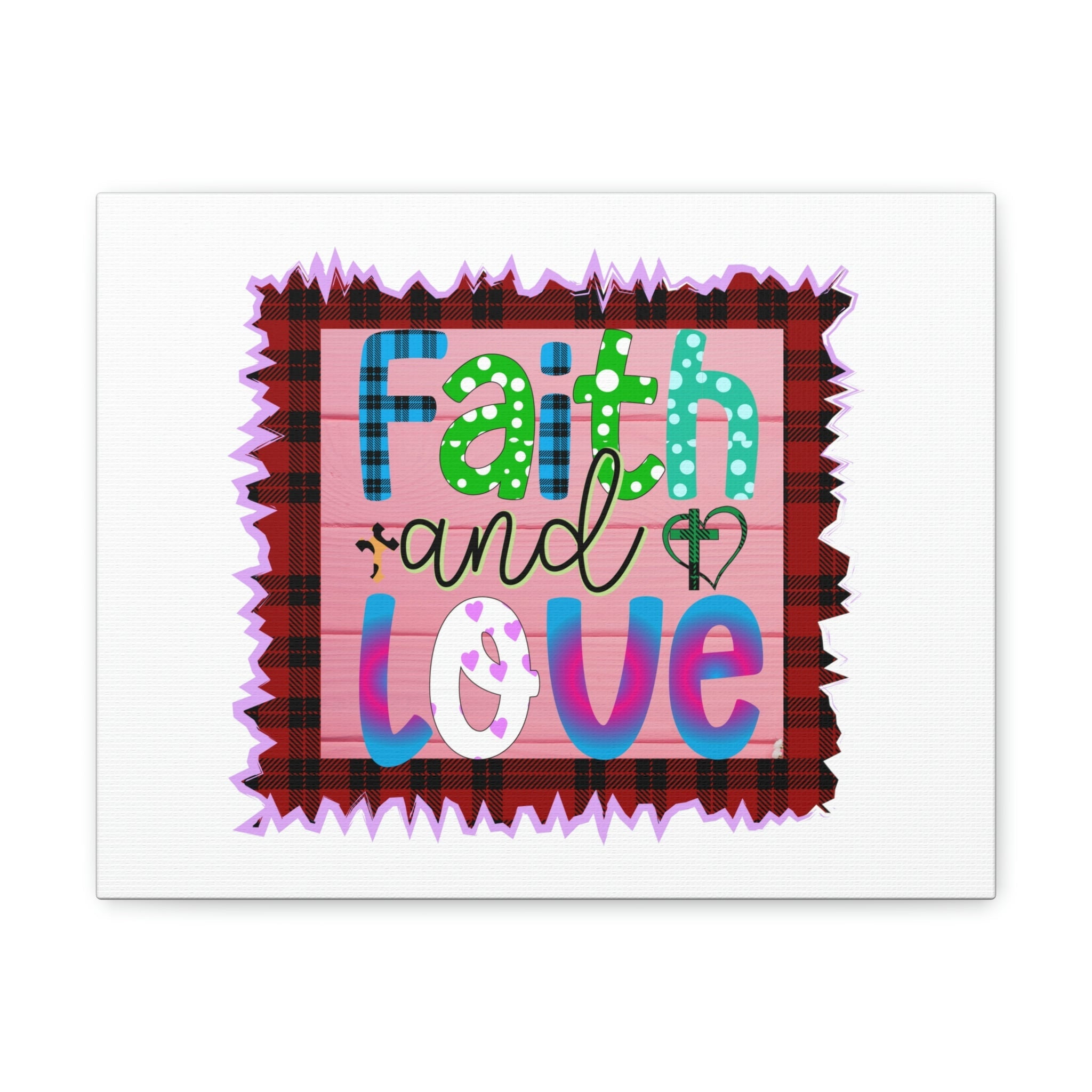 Scripture Walls Faith And Love 1 Corinthians 13:13 Pink Square ...