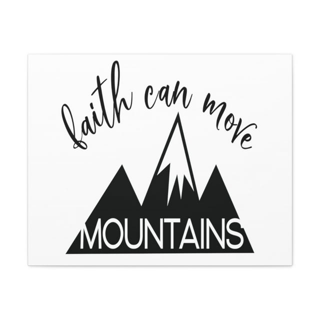 Scripture Walls Faith Can Move Matthew 17:20 Christian Wall Art Print Ready to Hang Unframed ...