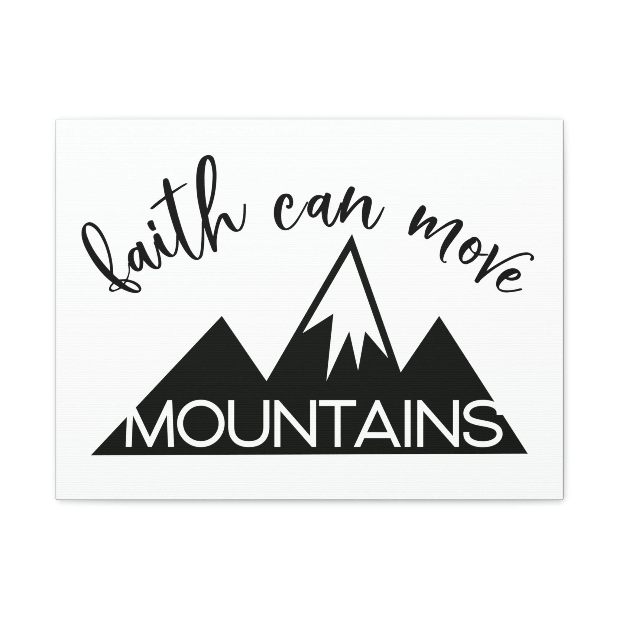 Scripture Walls Faith Can Move Mountains Matthew 17:20 Christian Wall Art Print Ready to Hang ...