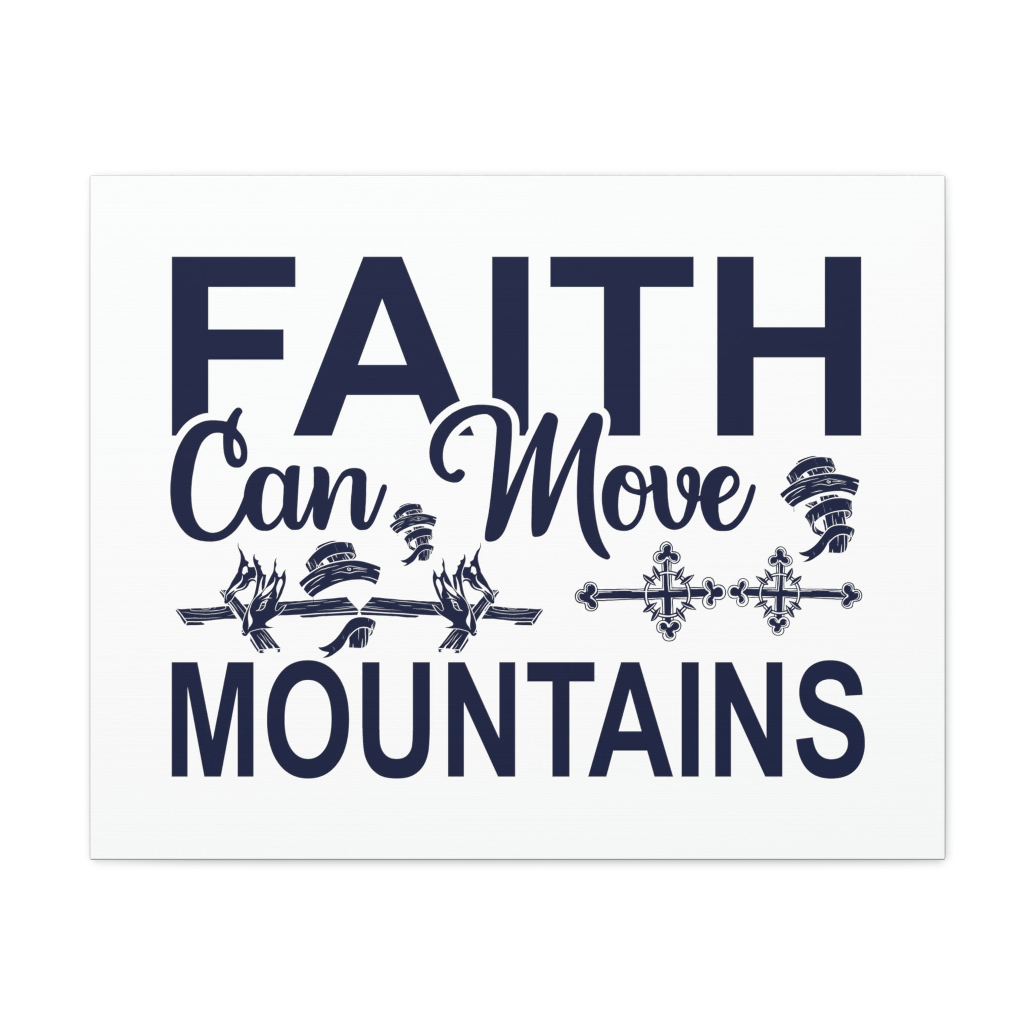 Scripture Walls Faith Can Move Mountains Matthew 17:20 Cross Christian ...