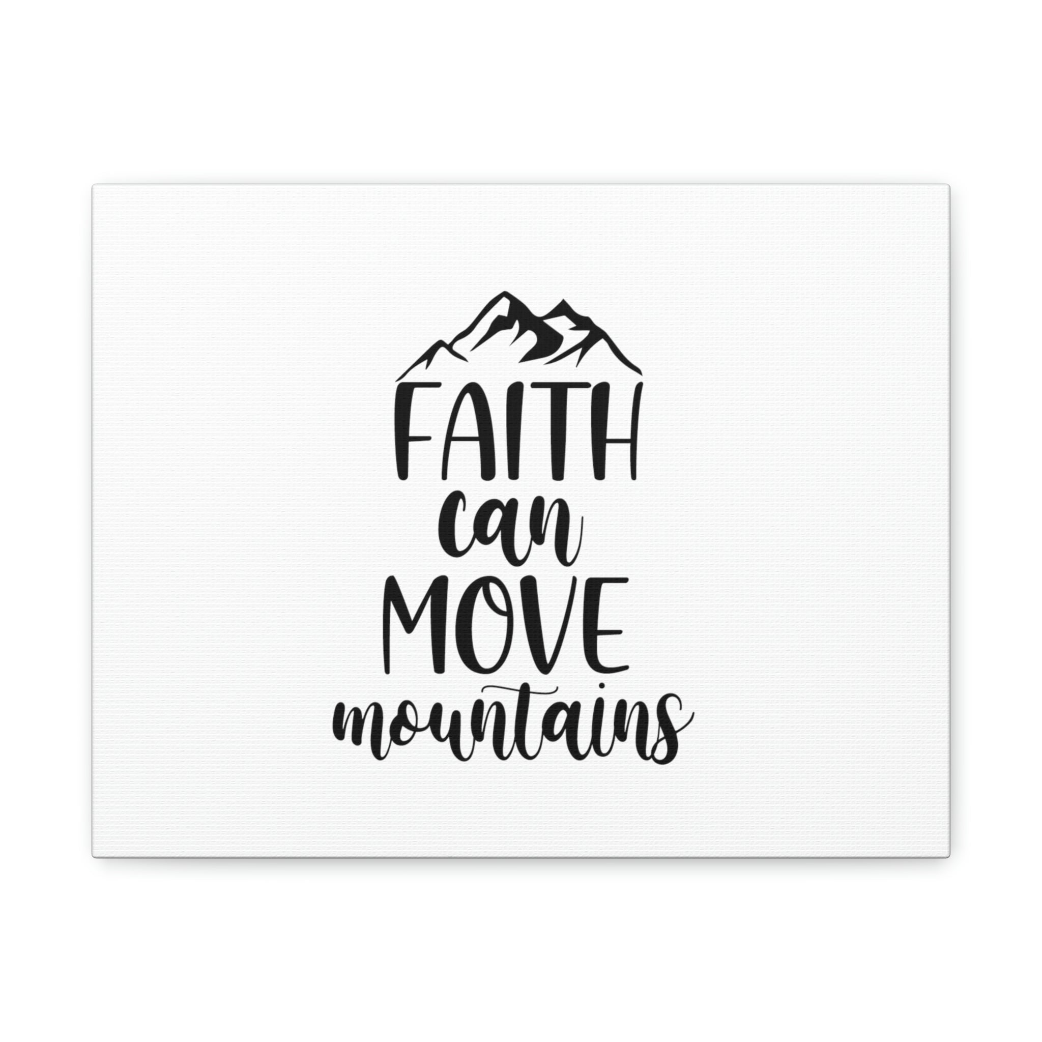 Scripture Walls Faith Can Move Mountains Matthew 21:21 White Christian ...