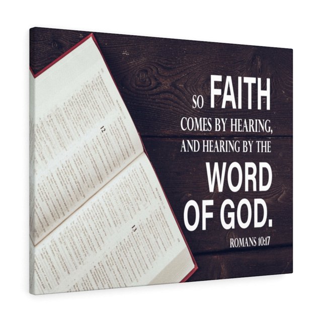 Scripture Walls Faith Comes From Romanss 10:17 Hearing Wall Art ...