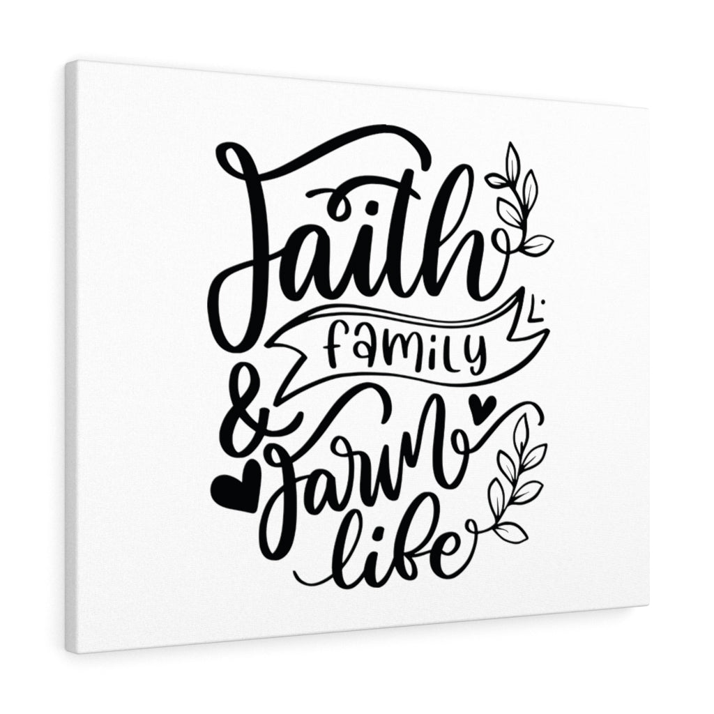 Scripture Walls Faith Family Farm Life Bible Verse Canvas Christian ...