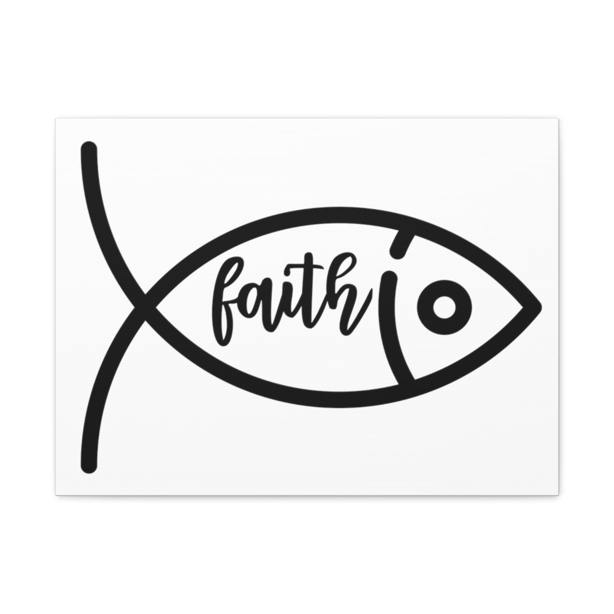Scripture Walls Faith Fish Luke 8:22-25 hristian Wall Art Print Ready ...