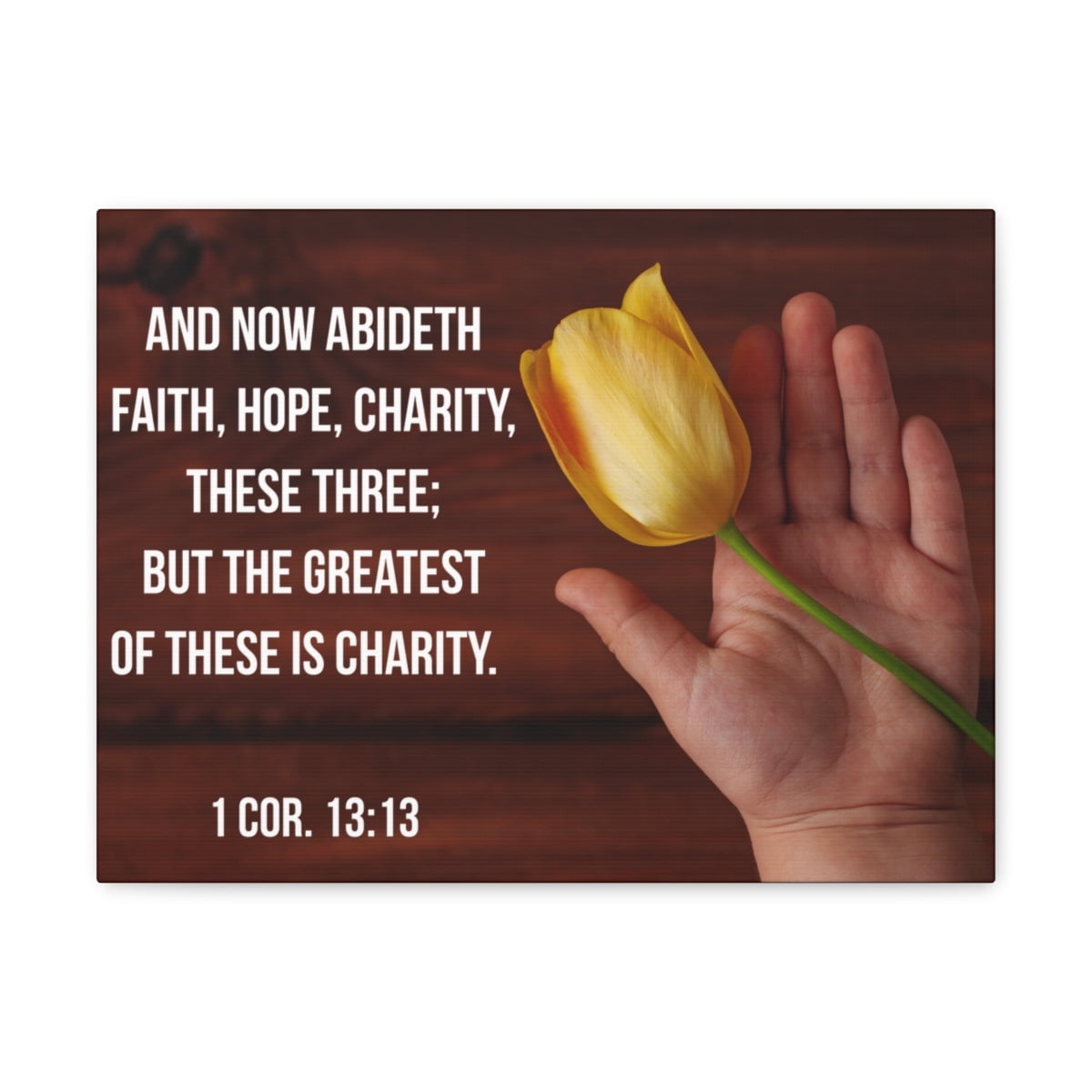 Scripture Walls Faith Hope Charity 1 Corinthians 13:13 Flower Bible ...