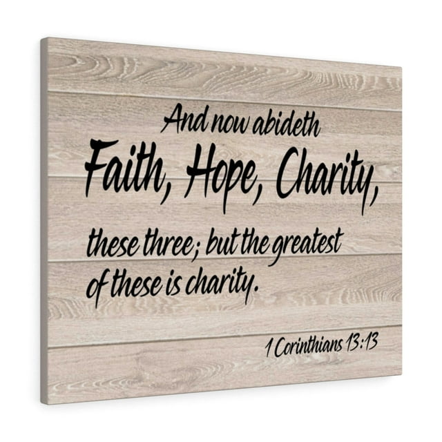 Scripture Walls Faith Hope Charity 1 Corinthians 13:13 Wall Art ...