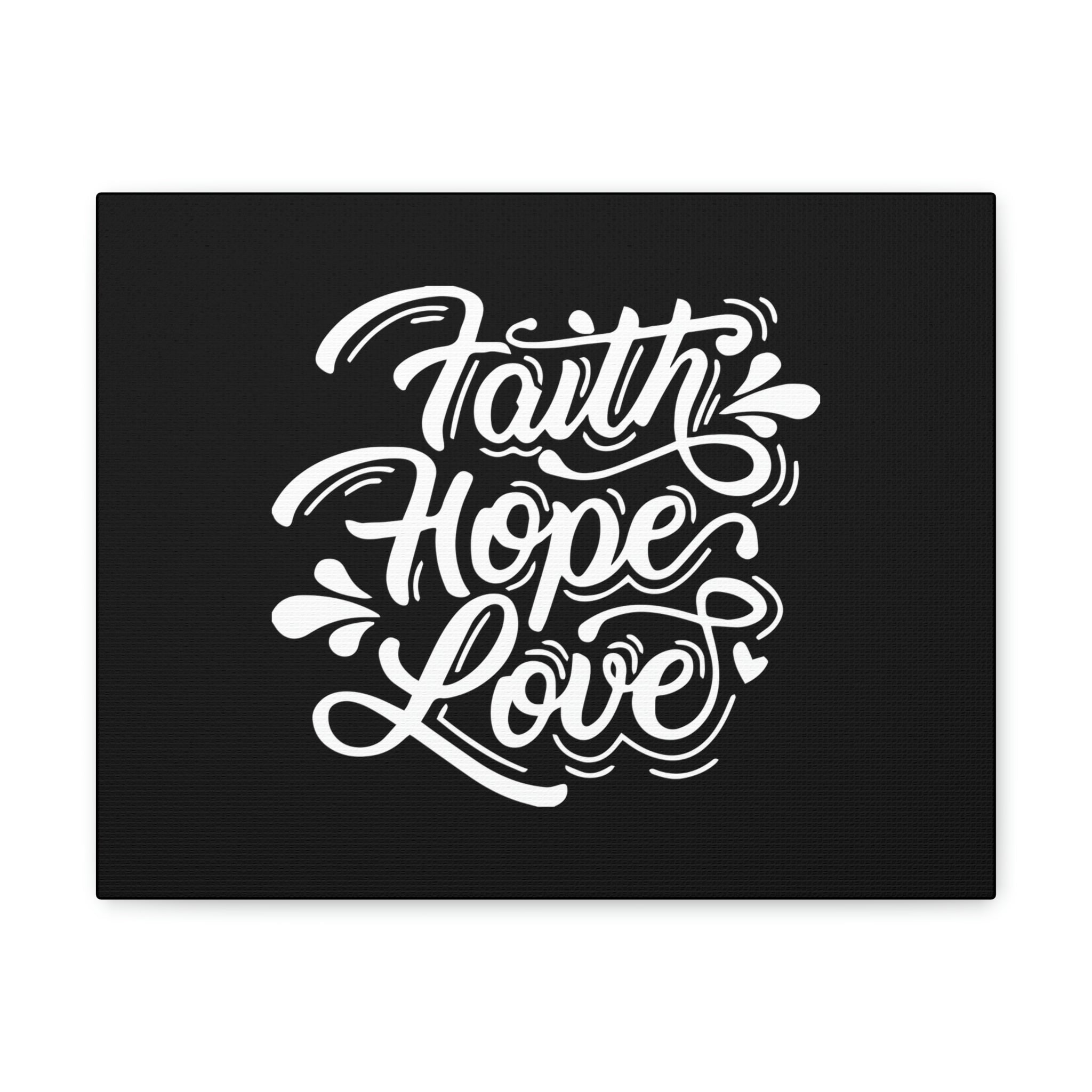 Scripture Walls Faith, Hope, Love 1 Corinthians 13:13 Cursive Black ...