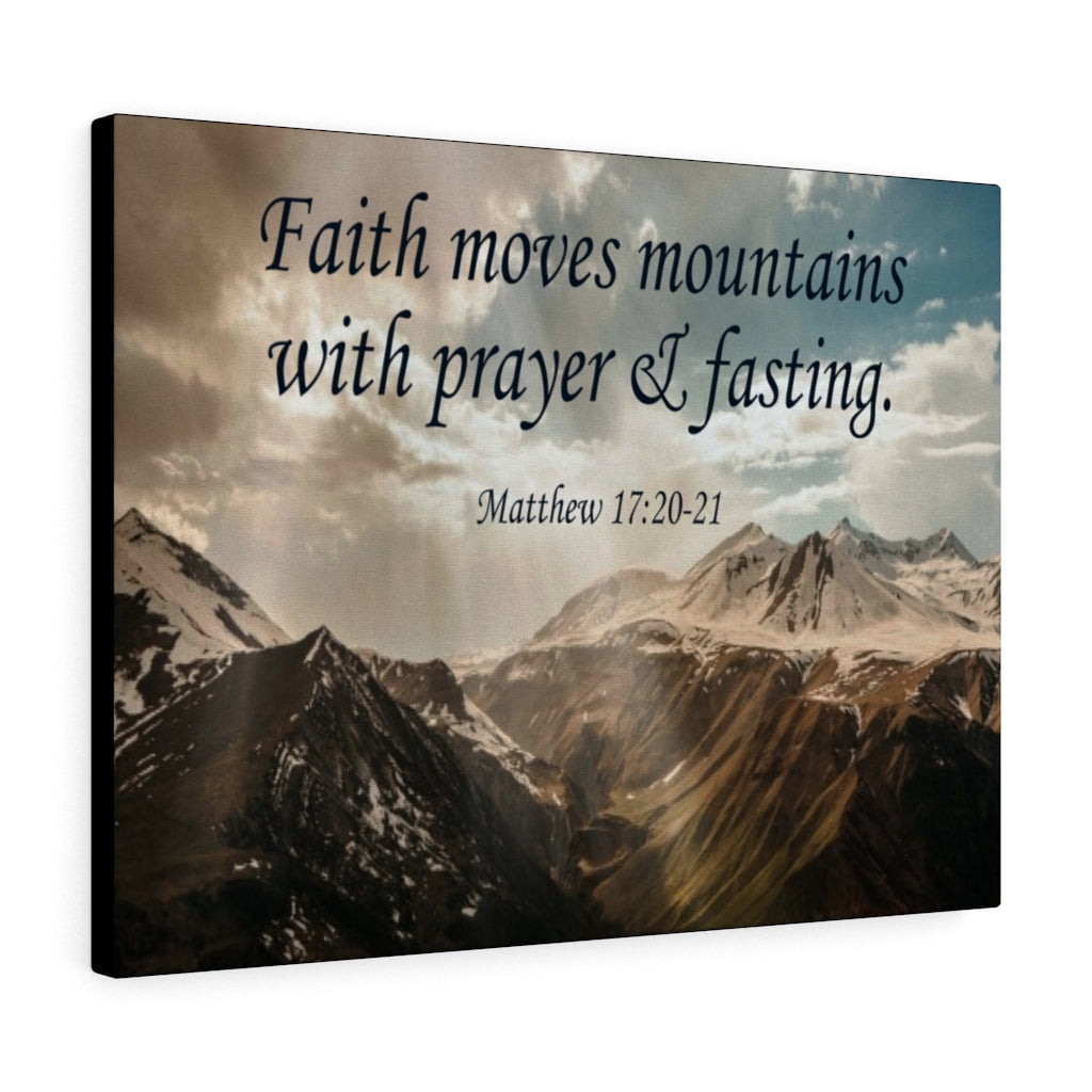 Scripture Walls Faith Moves Mountains Matthew 17:20-21 Bible Verse ...