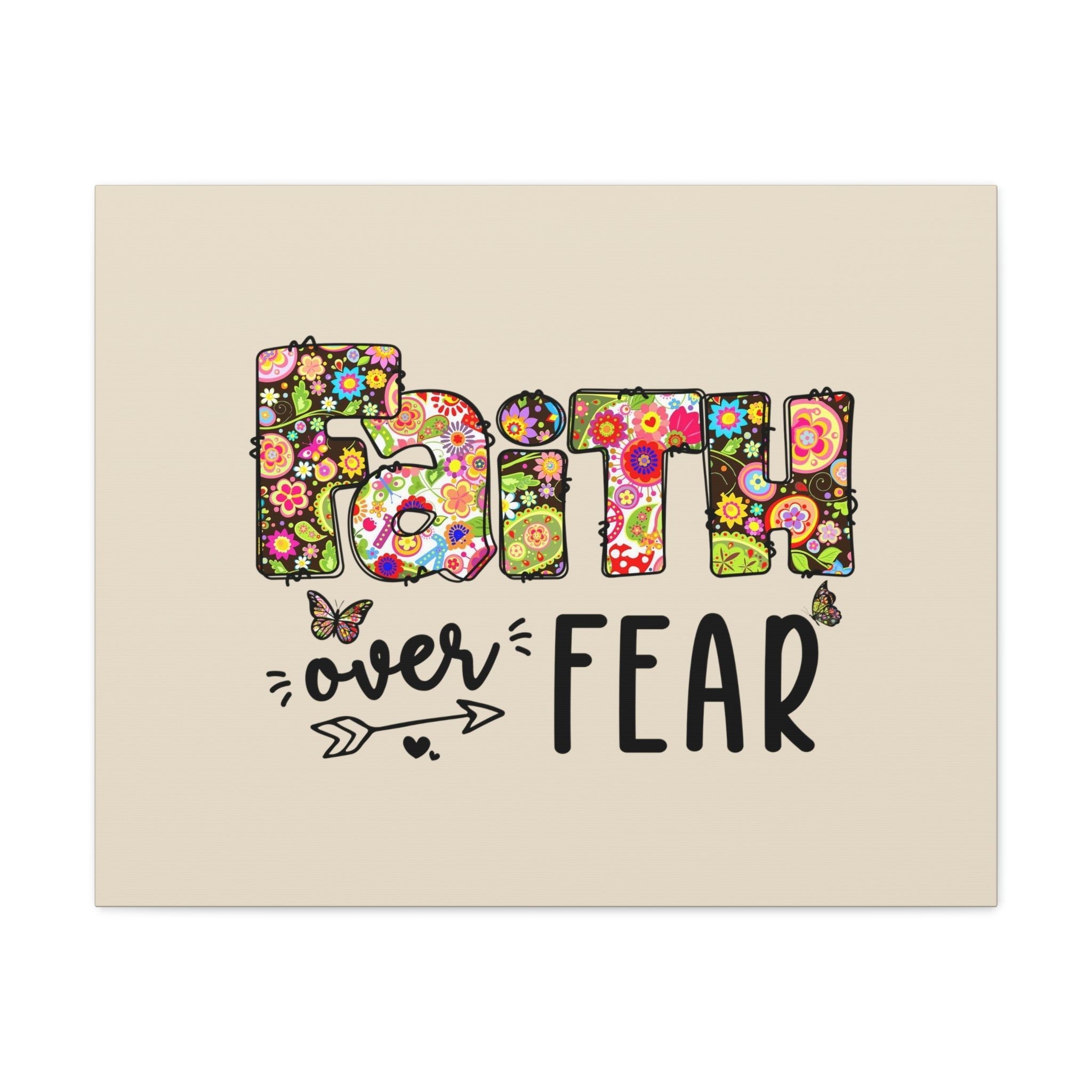 Scripture Walls Faith Over Fear Floral Lamentations 3:57 Bible Verse ...